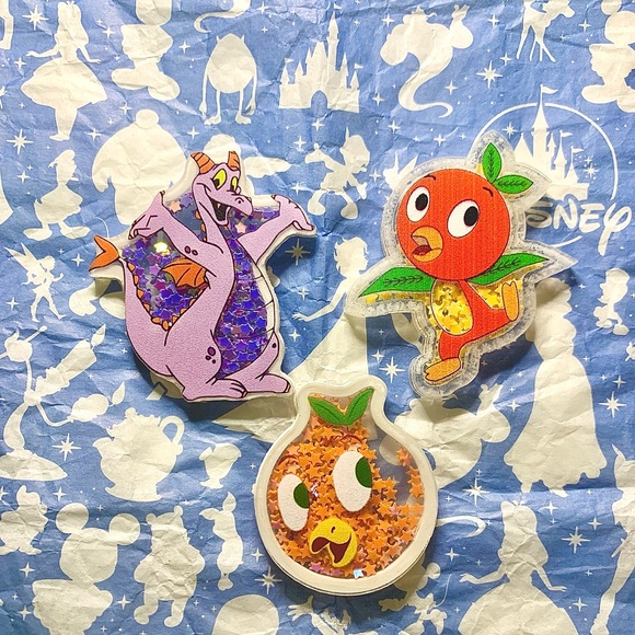 Other | 3 New Disney Parks Epcot Mascots Figment And Orange Bird ...